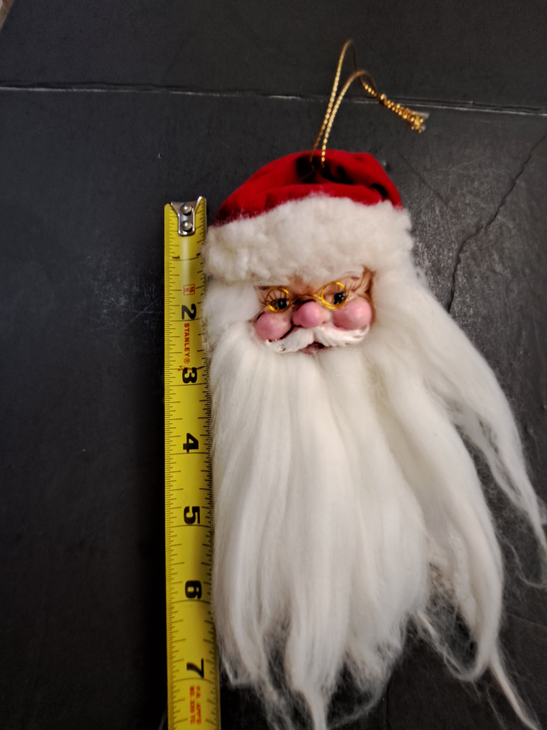 Rosy Cheek Santa Head Ornament - Etsy