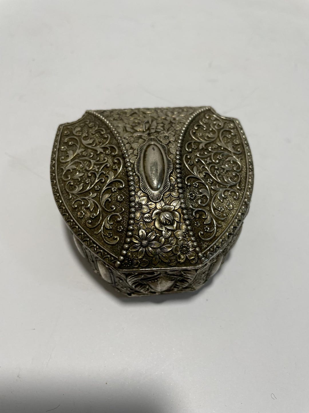 Vintage Silver Jewelry Box From Japan - Etsy