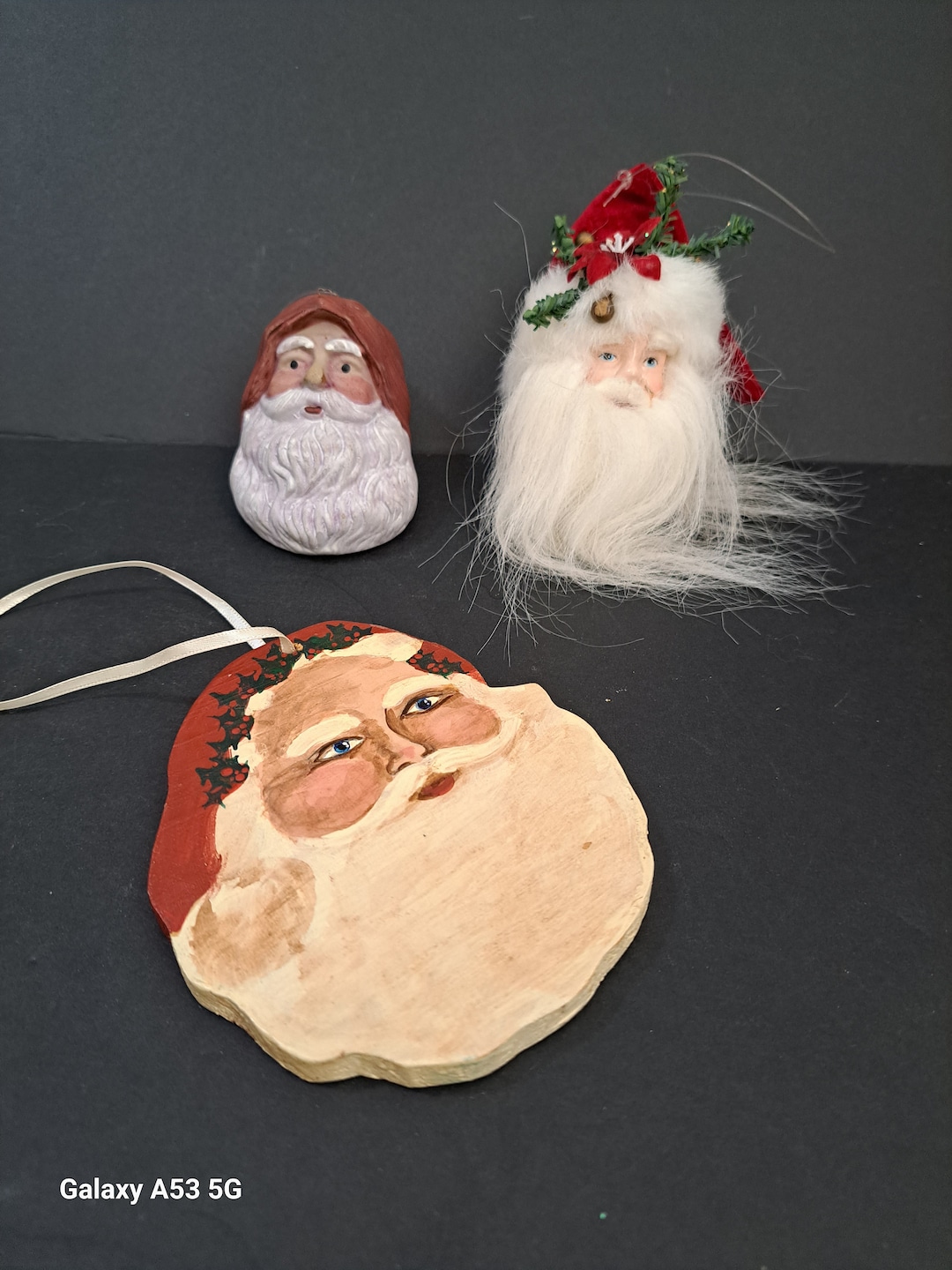 Santa Head Ornaments - Etsy