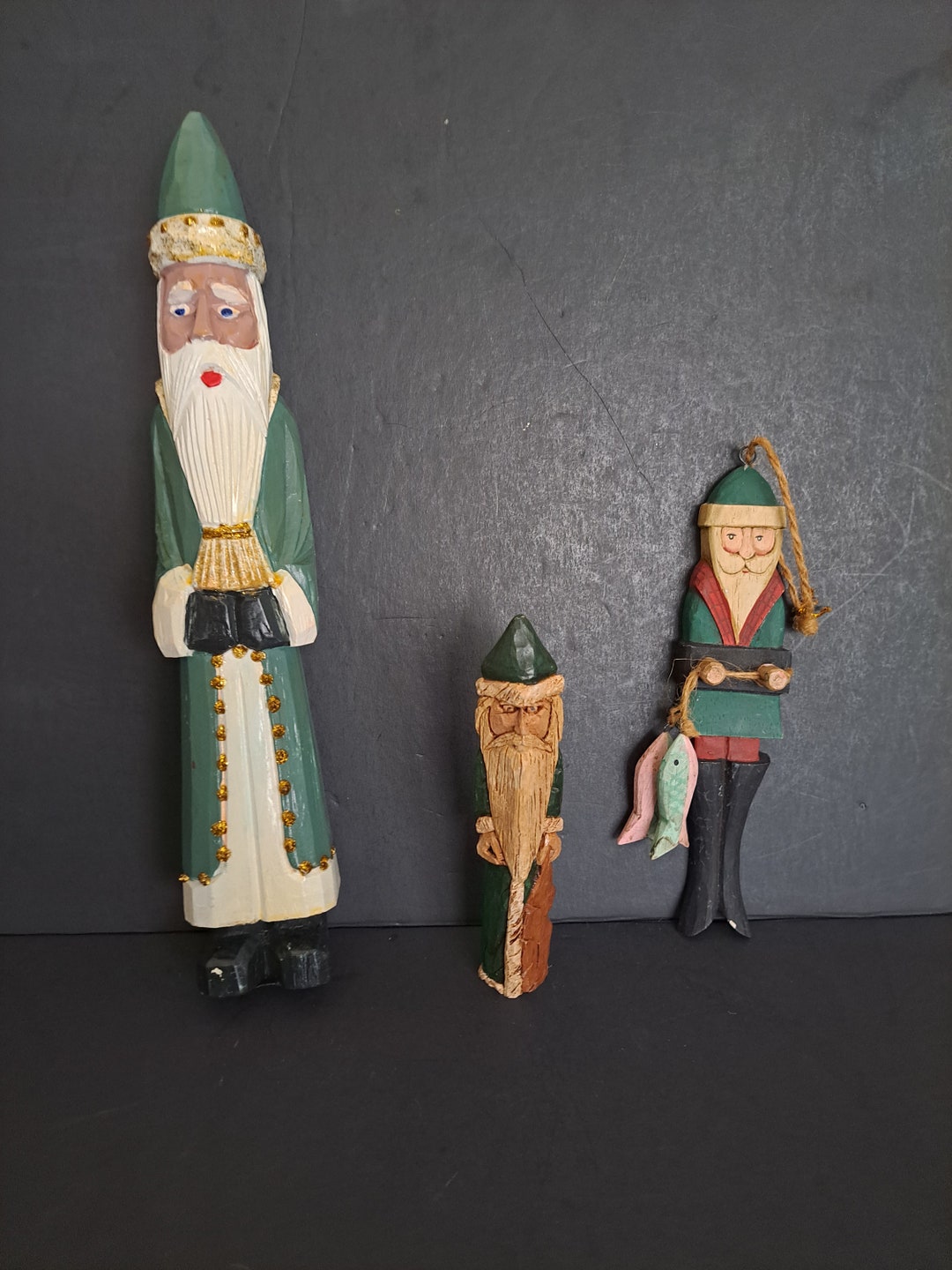 Rustic Christmas Santa Decorations - Etsy