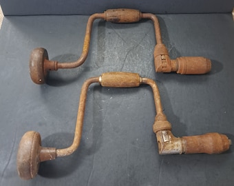 Antique Brace Drill Wood Handled Hand Drill USA No 310 Still Functions ...
