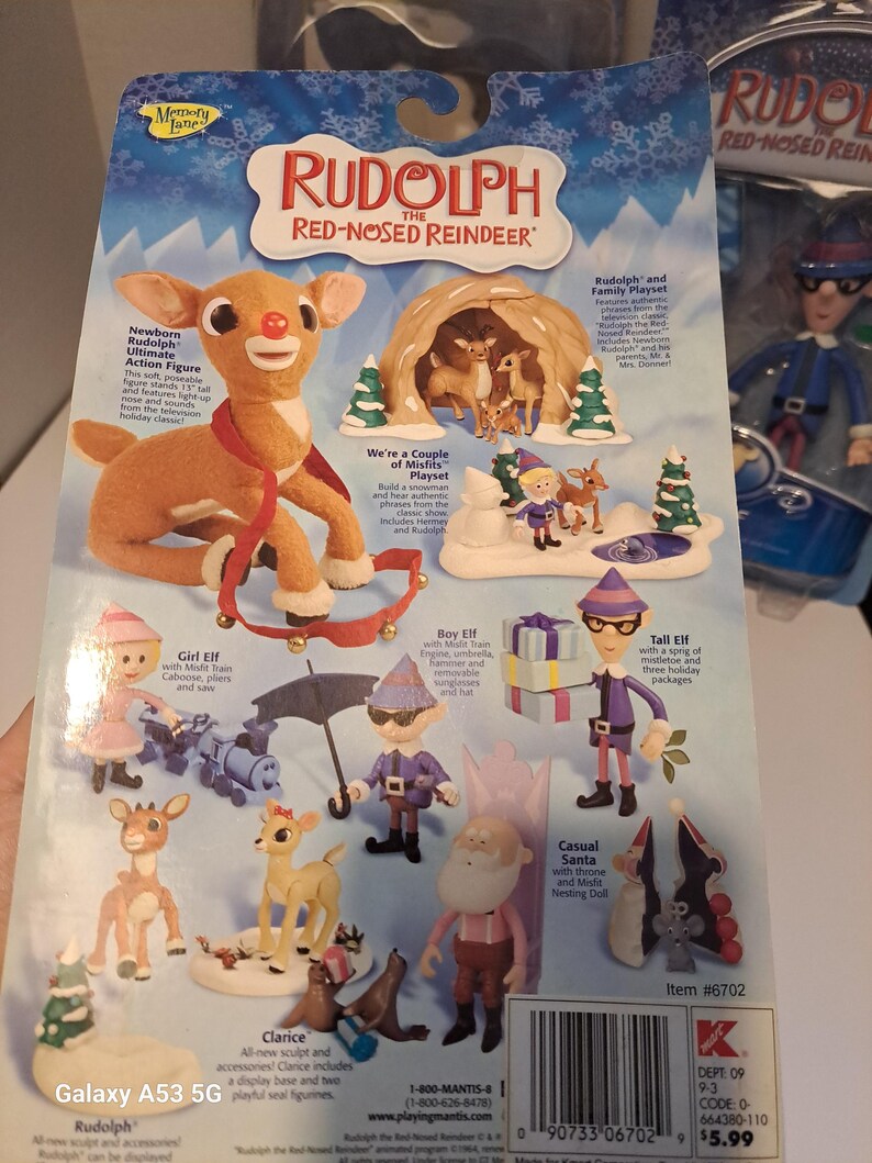Rudolph Action Figure - Etsy