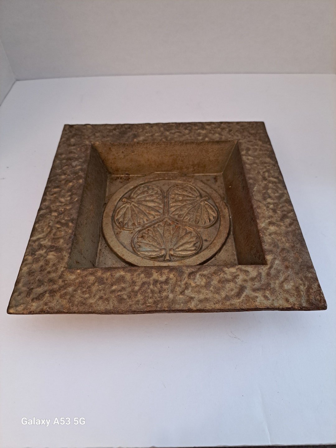 Aoi Crest Brass Trinket Dish - Etsy