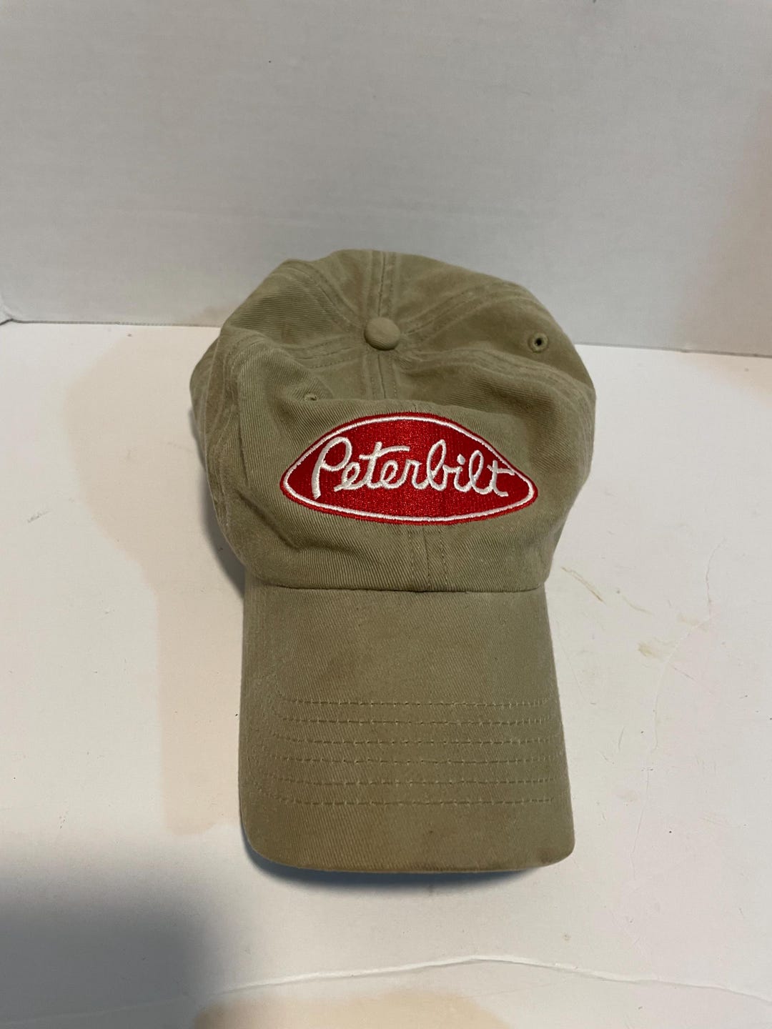 Khaki Velcro Clasp Peterbilt Ballcap - Etsy