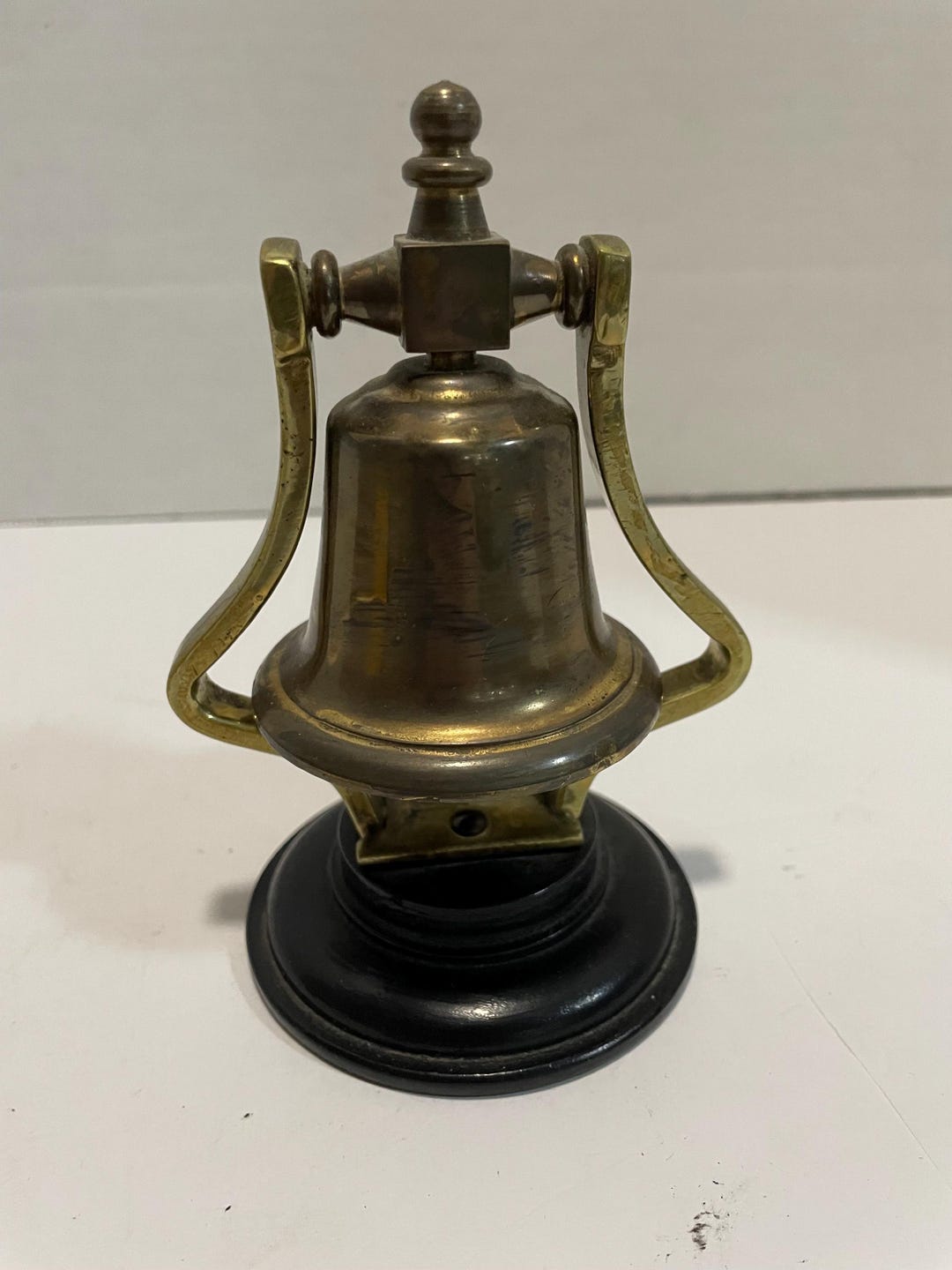 Vintage Brass Table Bell With Stand - Etsy