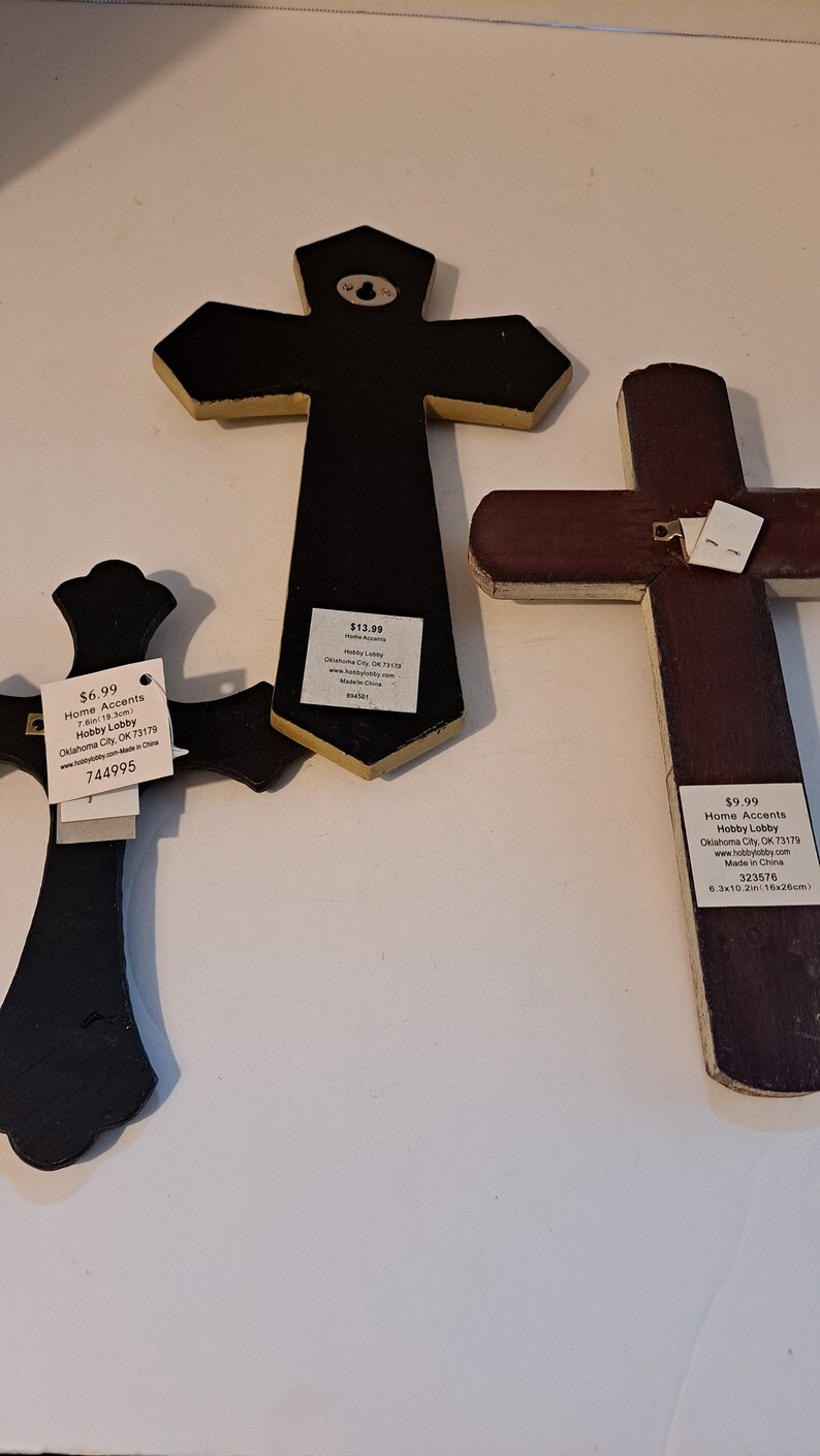 Set of 3 HL Cross Wall Hangings - Etsy
