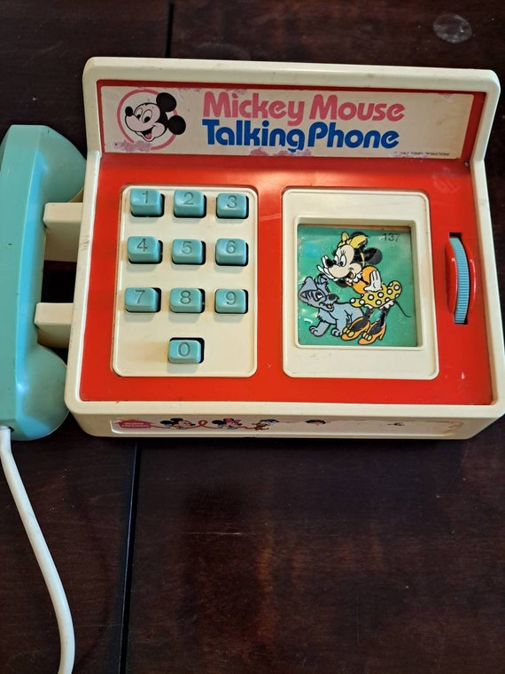 Vintage Mickey Mouse Talking Phone - Etsy