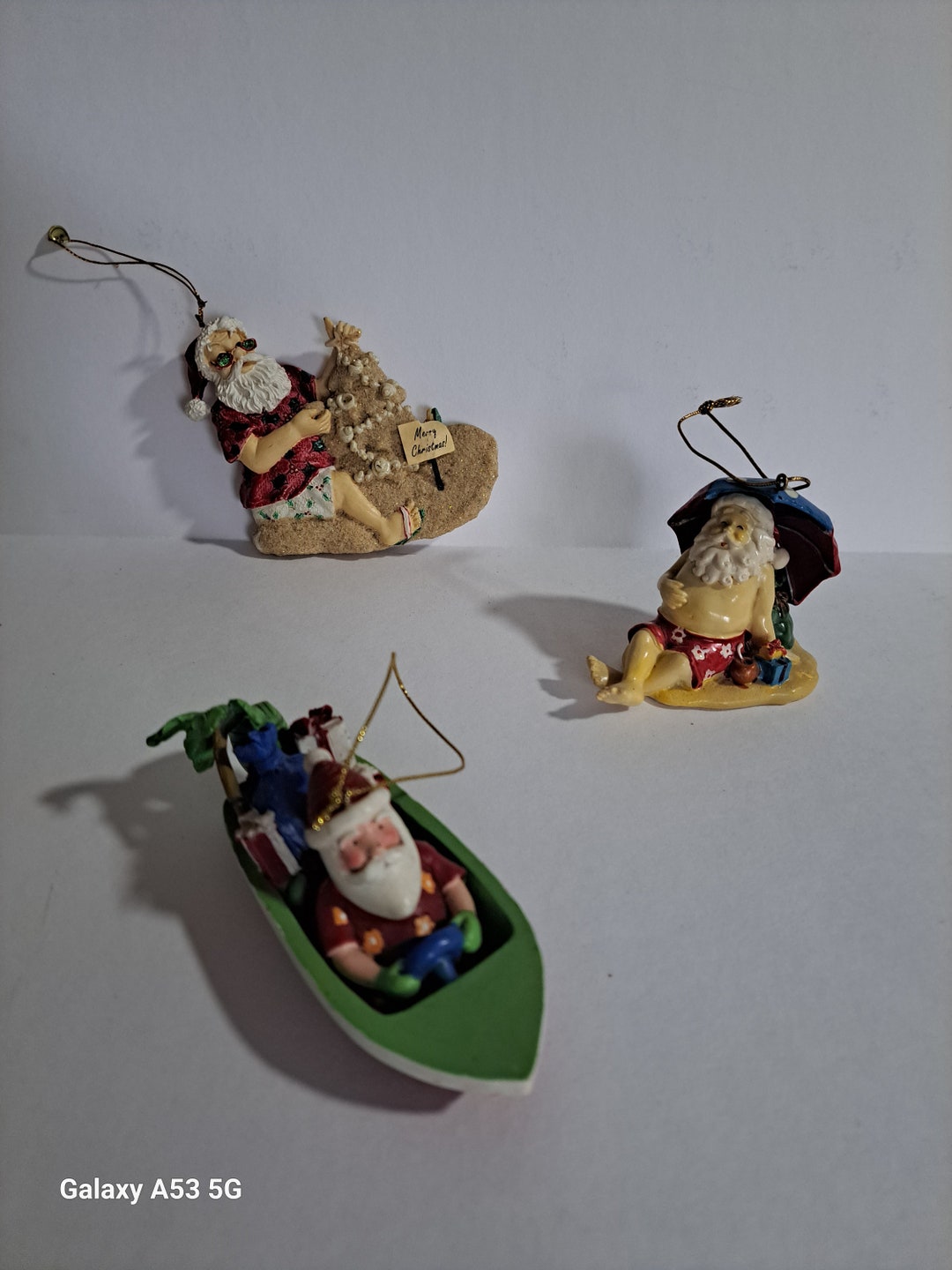 Nautical Santa Ornaments - Etsy