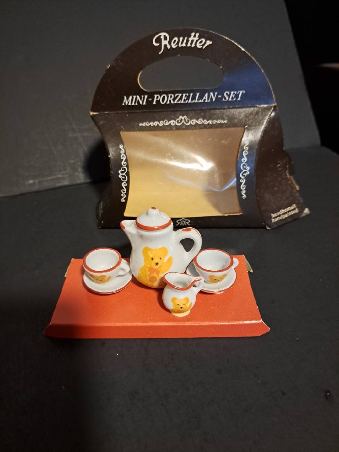 Reutter Mini Bear Tea Set - Etsy