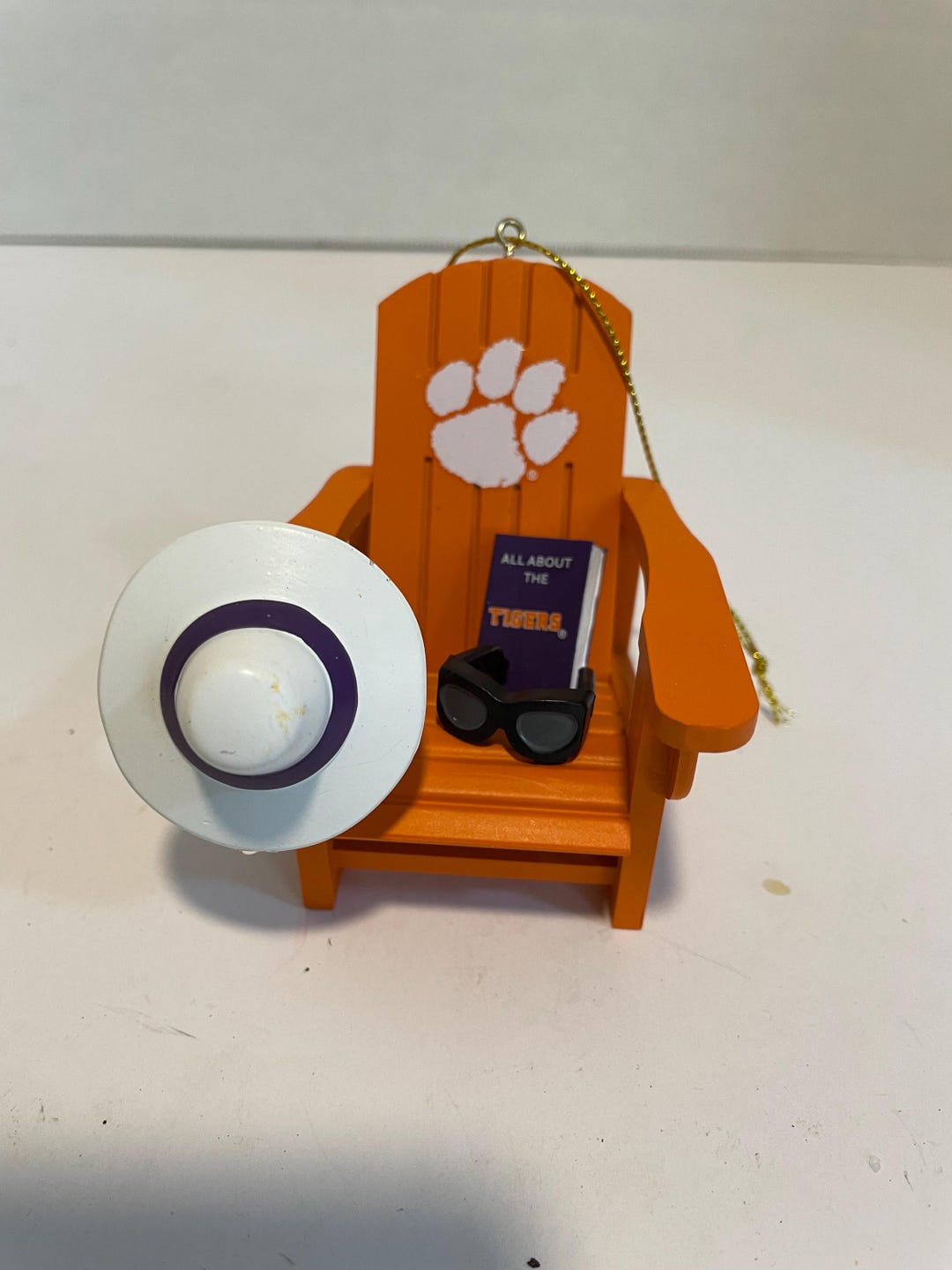 Clemson Beach Chair Ornament - Etsy