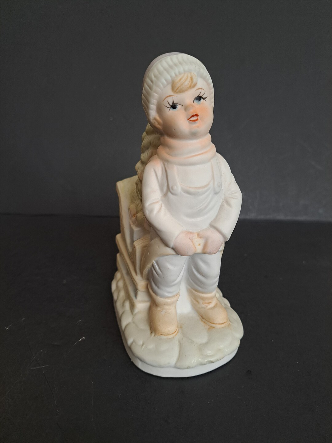 ROC Boy With Sleigh Figurine - Etsy