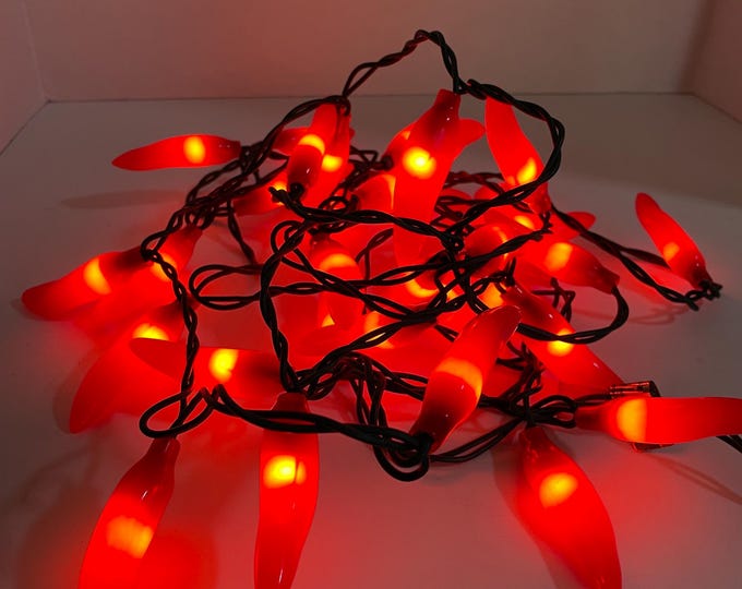 Chili Pepper Light String - Etsy