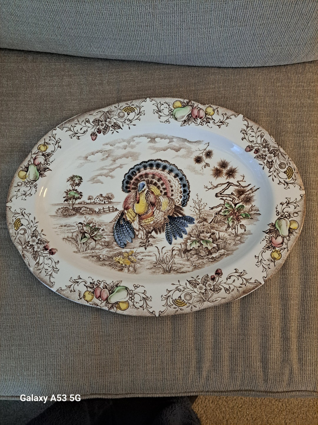 Vintage Turkey Platter - Etsy