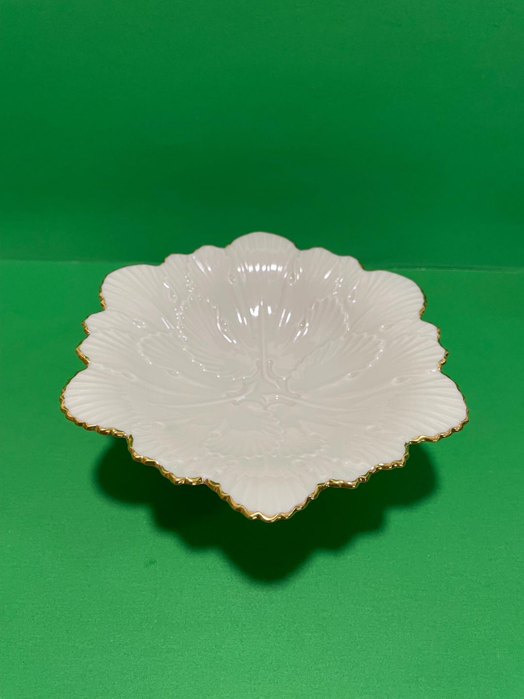 Lenox Cream With Gold Rim Candy Dish - Etsy