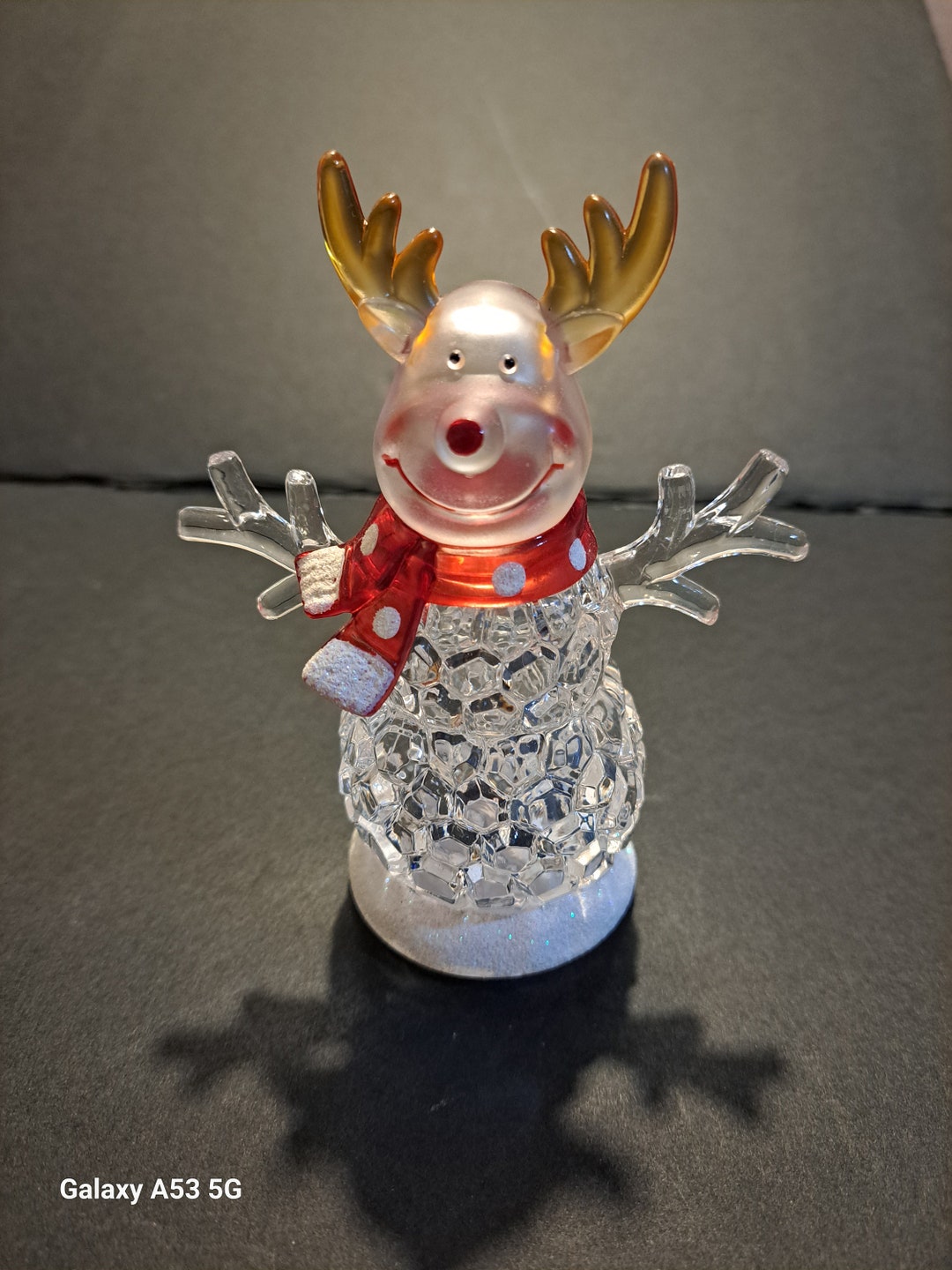 Acrylic Light up Snowman - Etsy