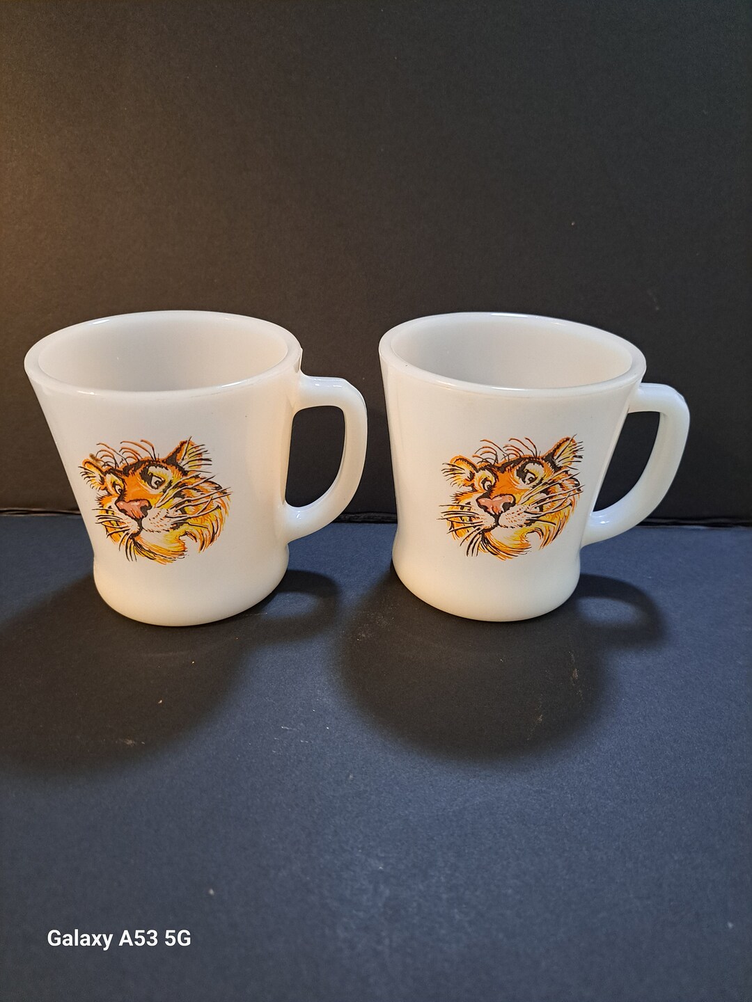 Fire King Exxon Mug Set - Etsy