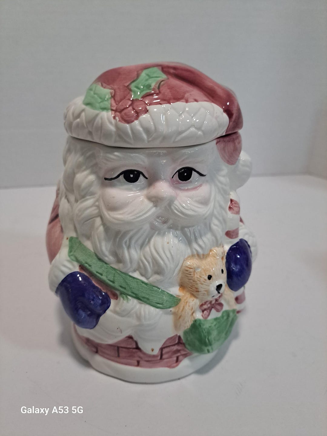 Christmas Santa Cookie Jar - Etsy