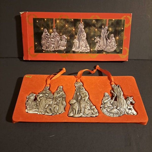 Pewter Nativity Set - Etsy