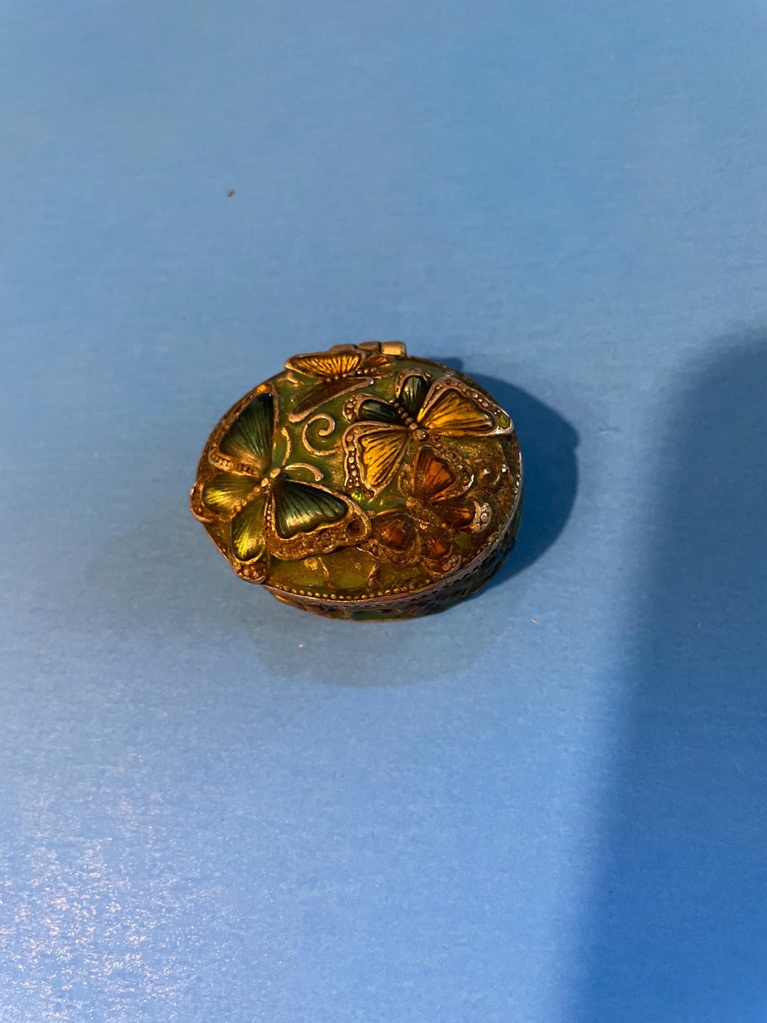 Monet Butterfly Pill Box - Etsy
