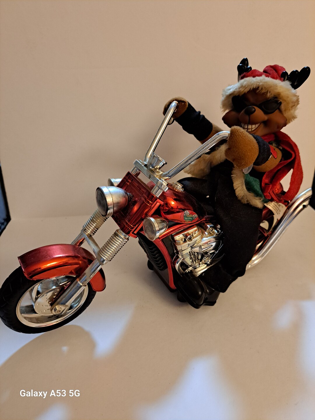 Dandee Reindeer on Motorcycle - Etsy