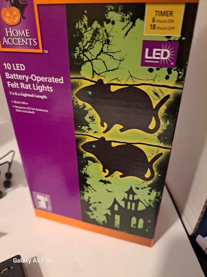 Battery Operated Felt Rat Lights and Spider Decor - Etsy