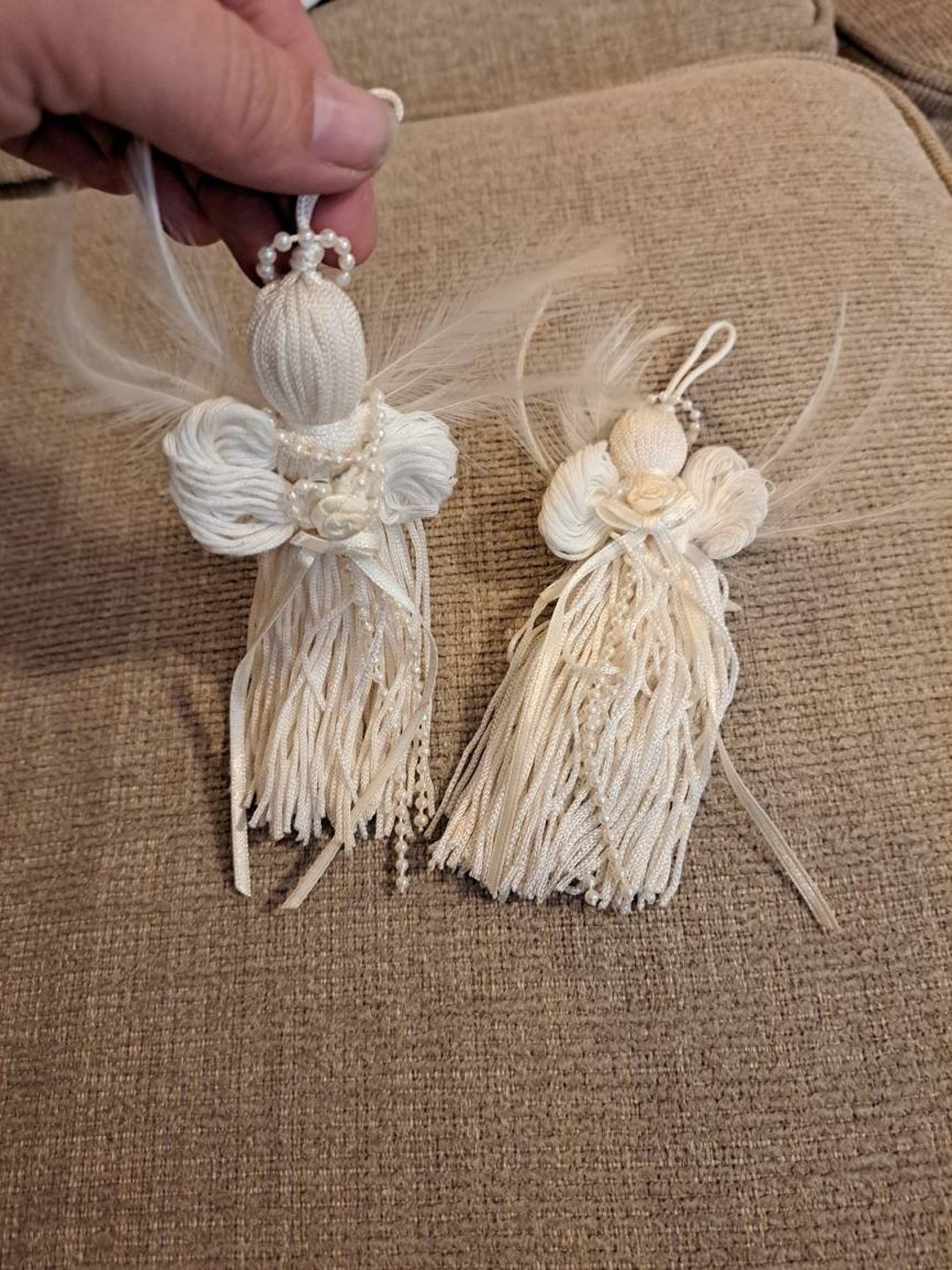 Christmas String Angels - Etsy