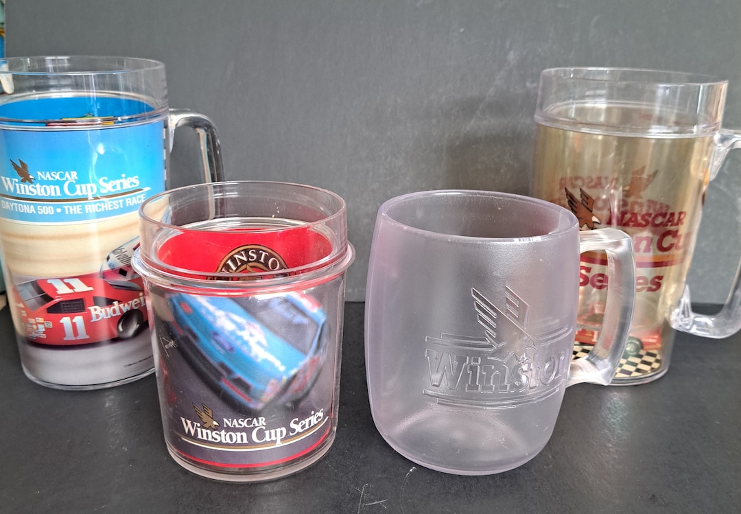 Vintage Winston Cup Glasses - Etsy