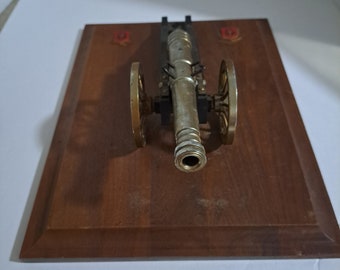 Brass and Cast Iron Cannon Moving Wheels Adjustable Mini Cannon ...
