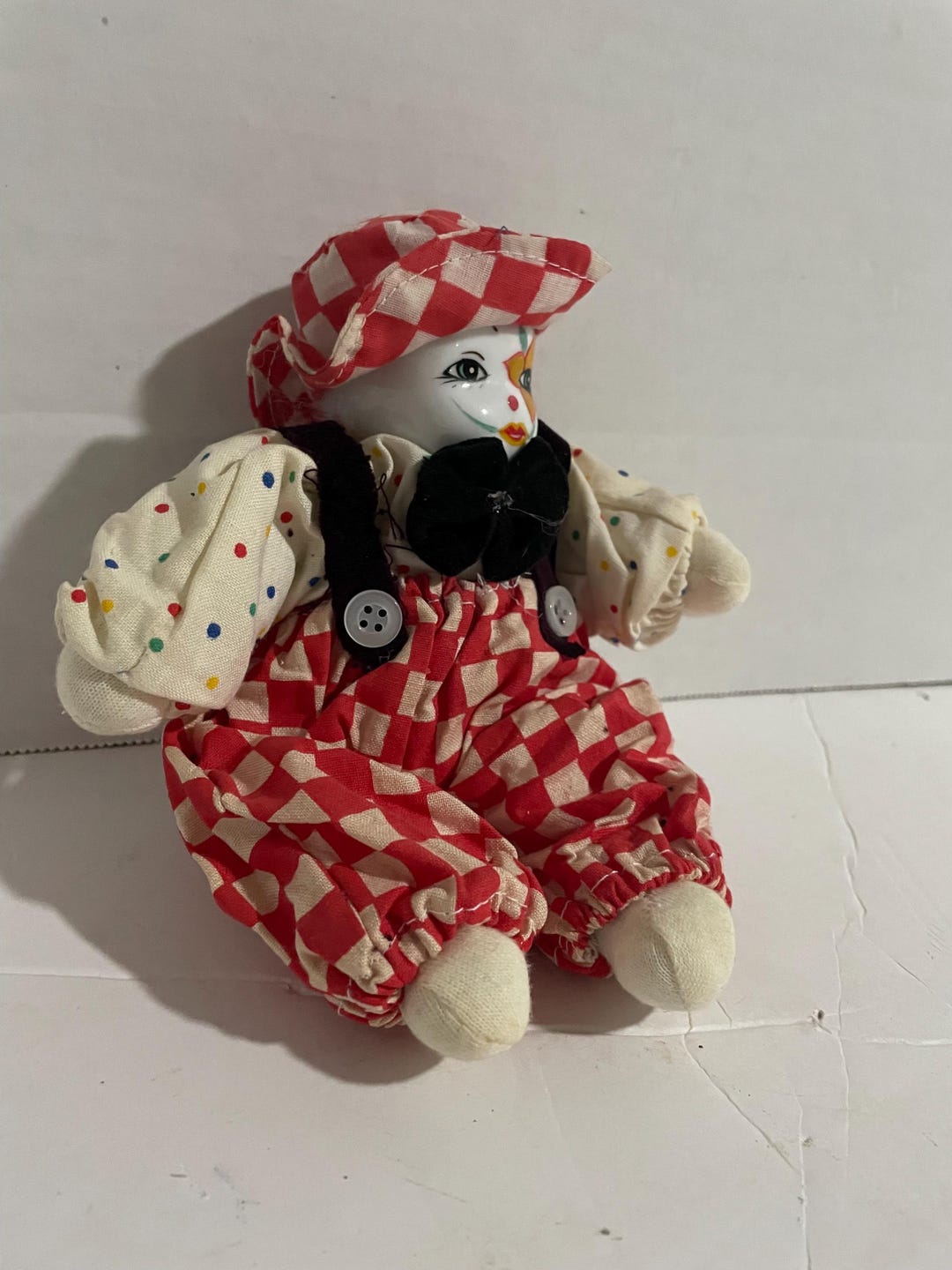 Vintage Bean Bag Clown - Etsy