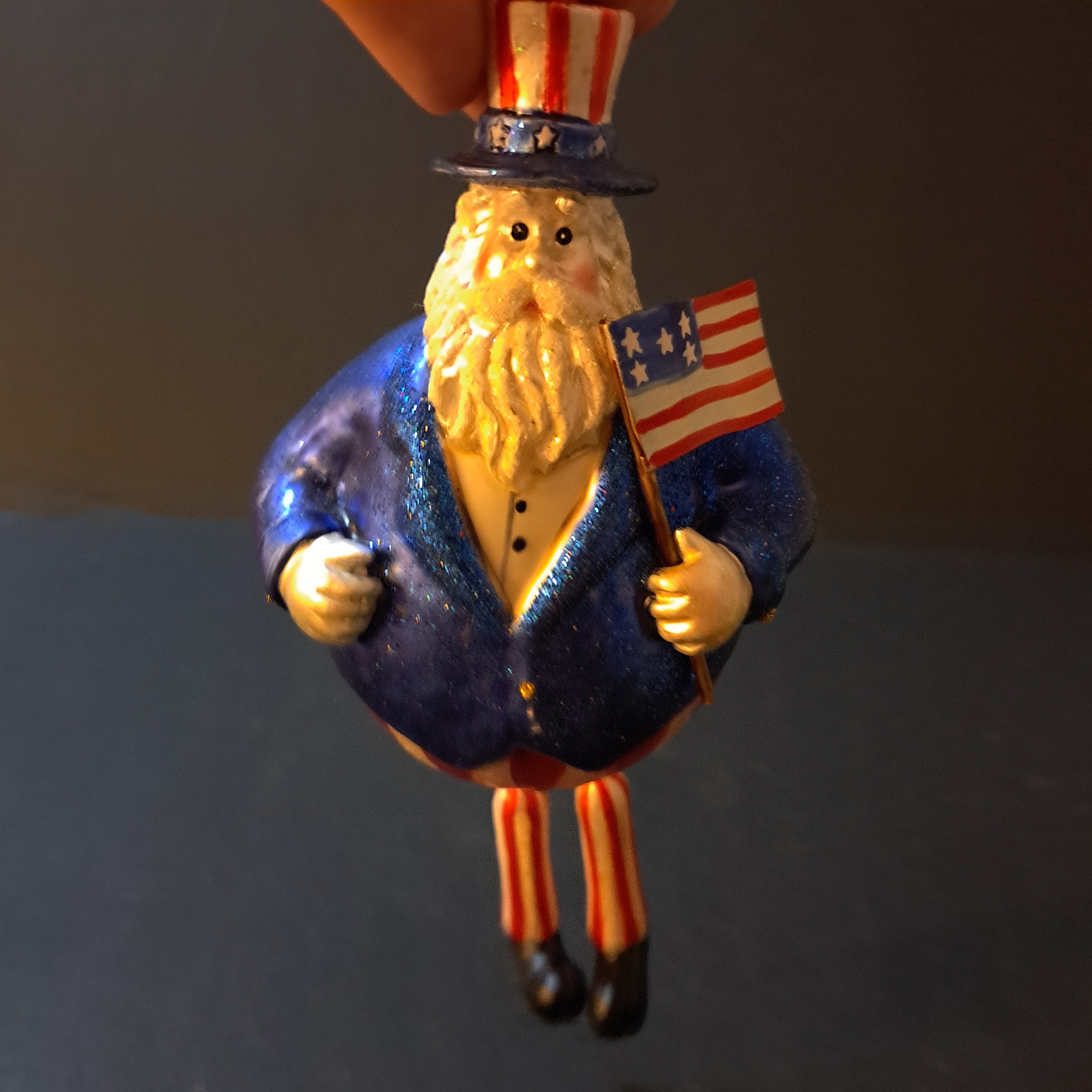 Patriotic Uncle Sam Christmas Ornament - Etsy