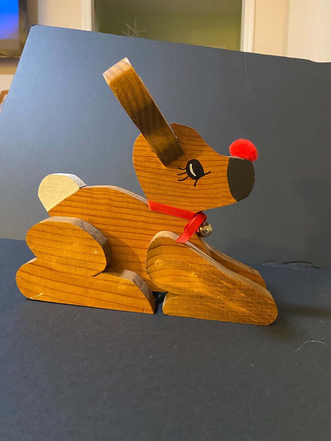 Wooden Rudolph - Etsy