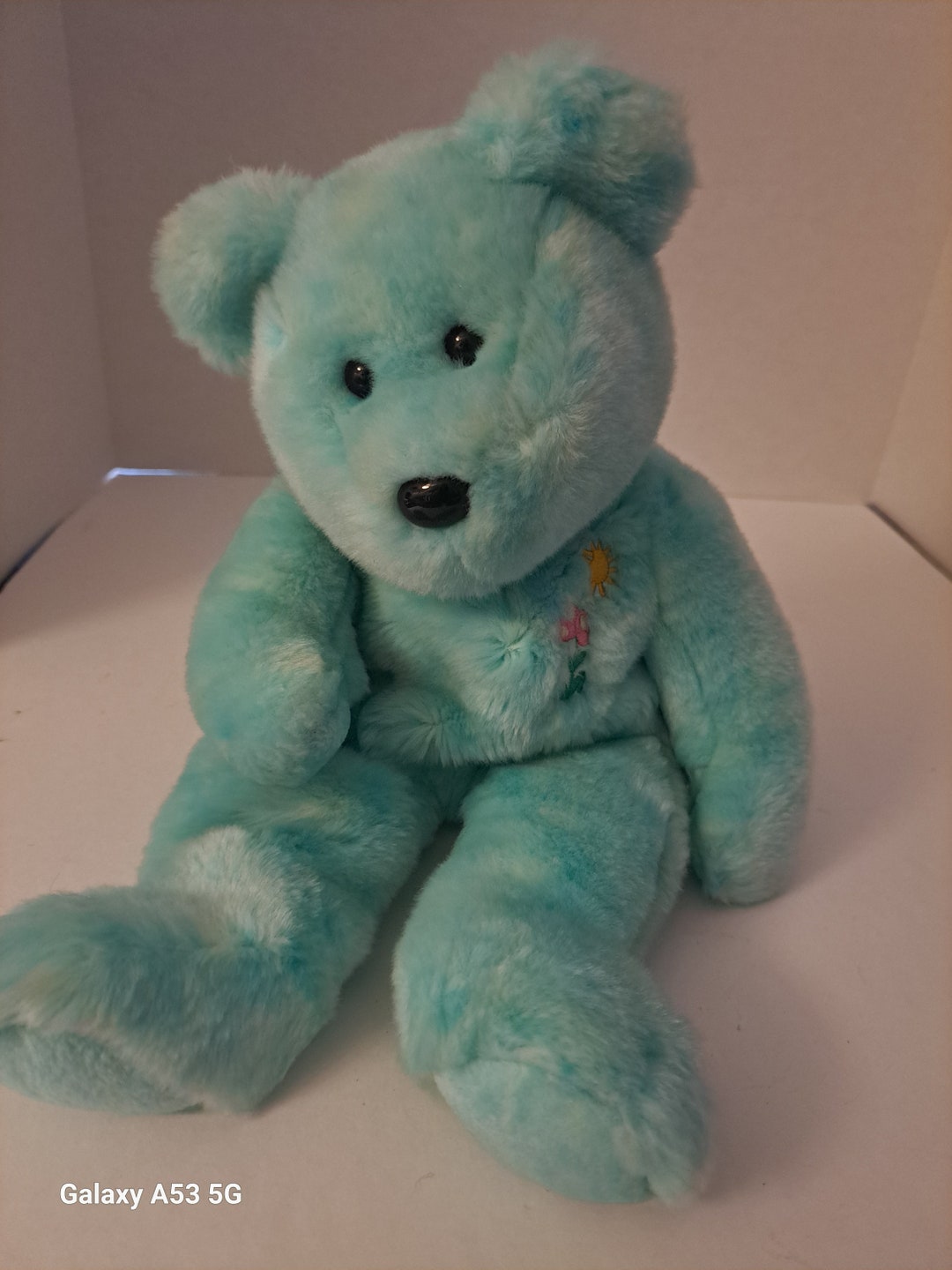 2001 Ty Blue Bear - Etsy