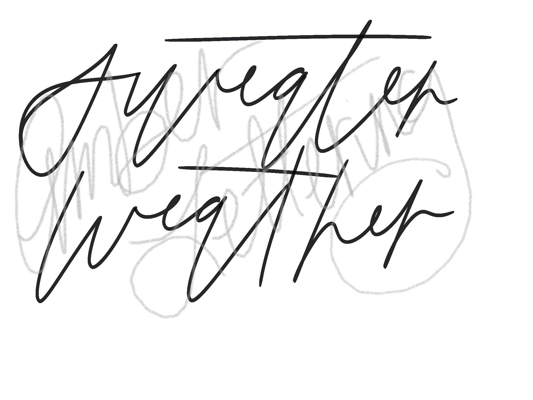 Sweater Weather Messy Calligraphy Svg and Jpeg Bundle - Etsy