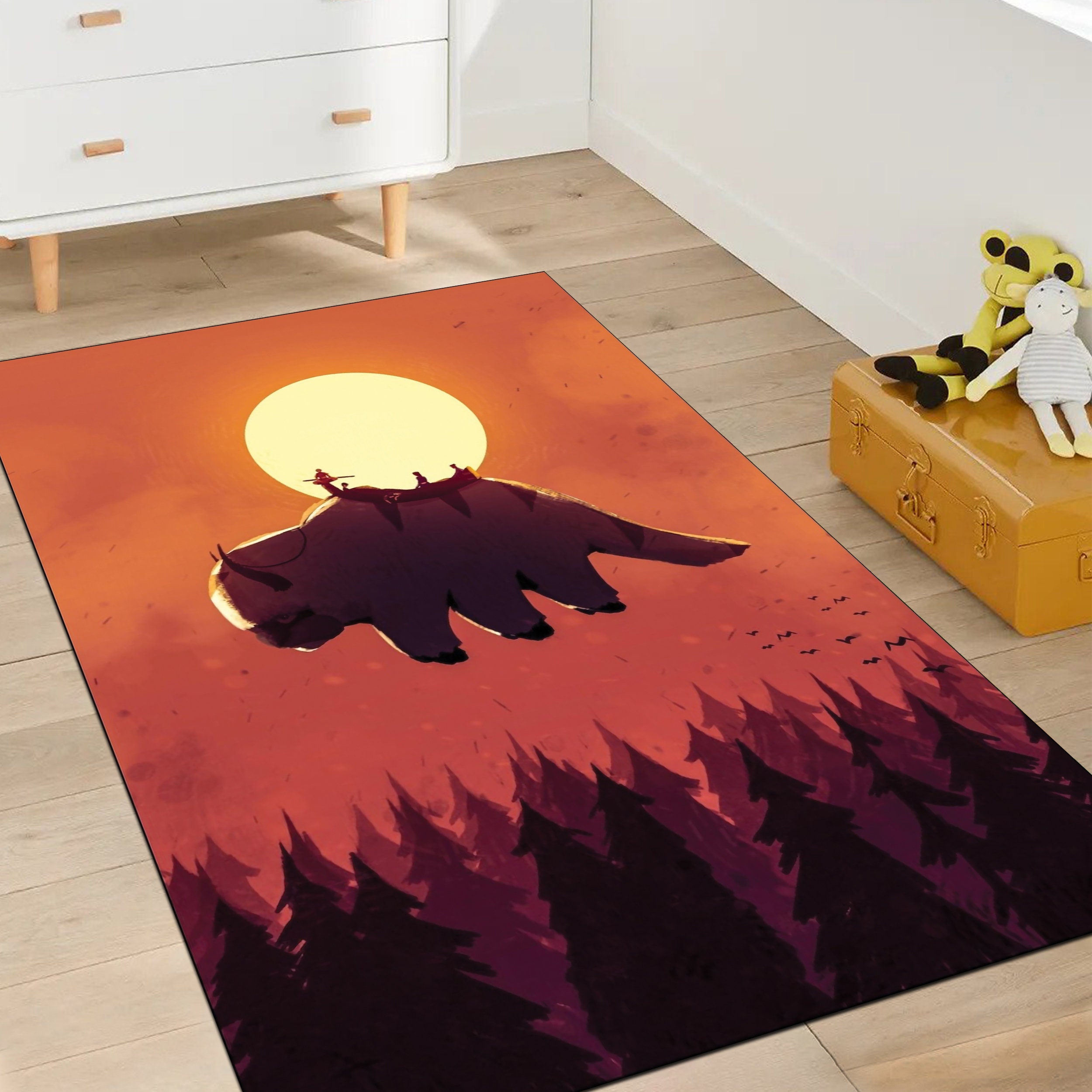 Anime Missing Flying Bison Poster Rug,260 Appa Rug Anime Animation ...