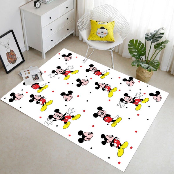 Mickey Mouse Rug - Etsy