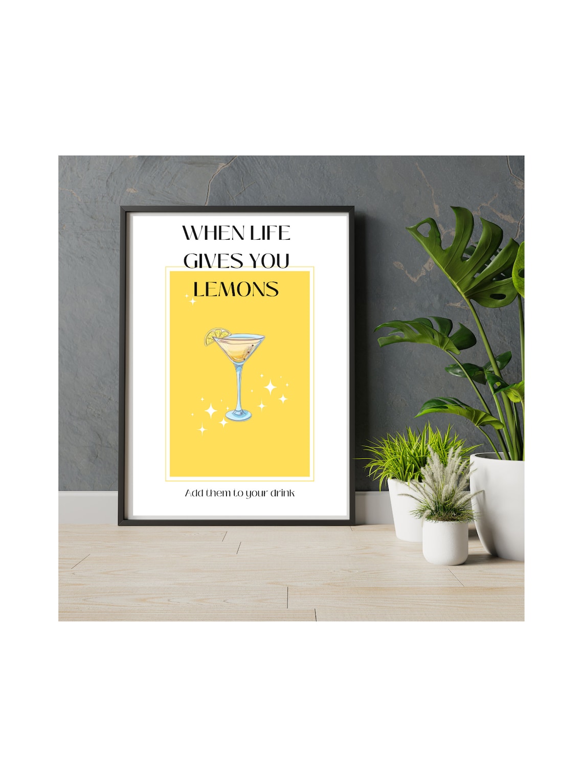 When Life Gives You Lemons, Office Wall Art, Home Decor, Prints , Art ...