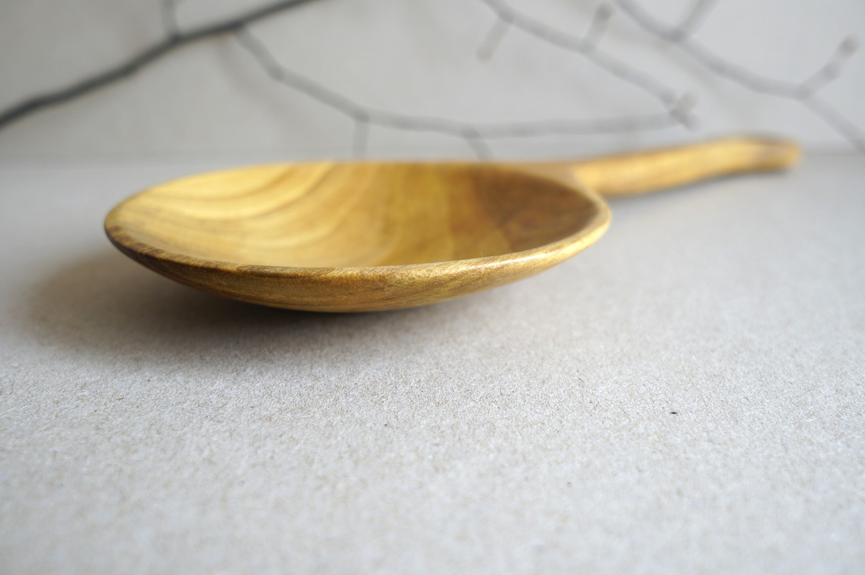 Large Walnut Spoon, Wooden Ladle With Hole, Carving Serving Utensils ...