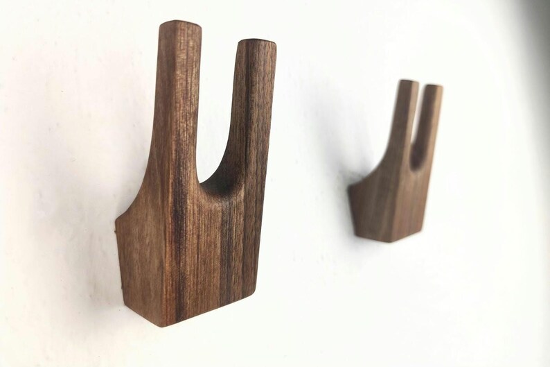 Wooden Wall Hooks Hall Hangings Coat Hook Towel Hook Coat Handmade Hook ...