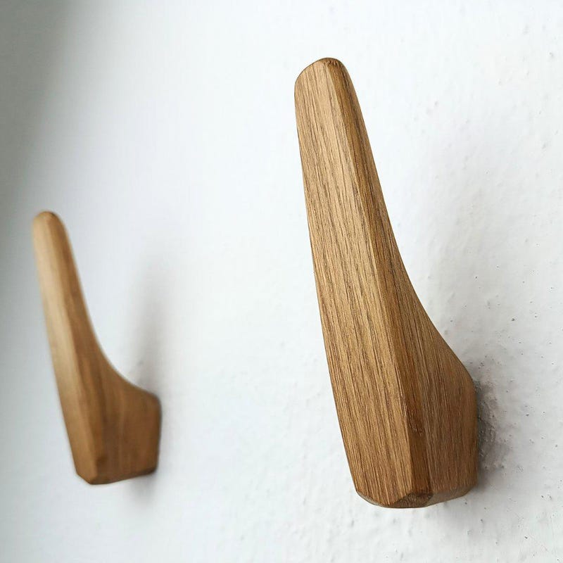 Wooden Wall Hooks - Etsy