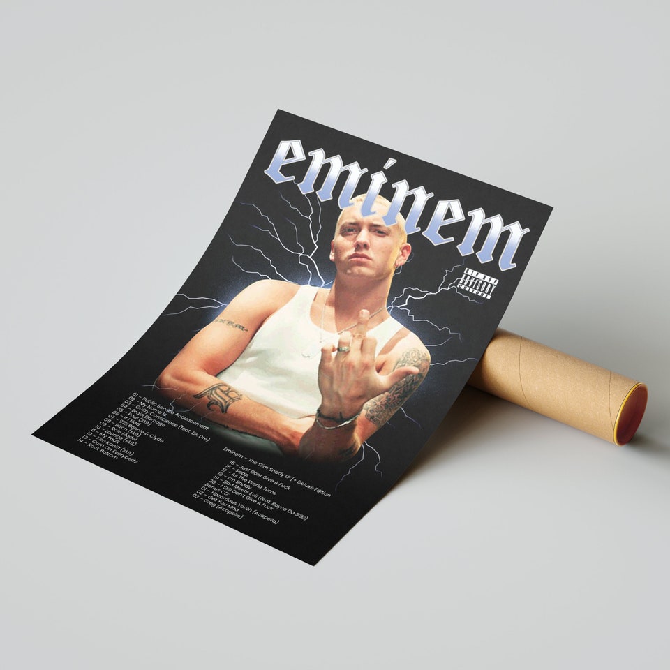 Eminem Posters, Wall Decor Poster| Music Poster sold by Nute Gunray ...