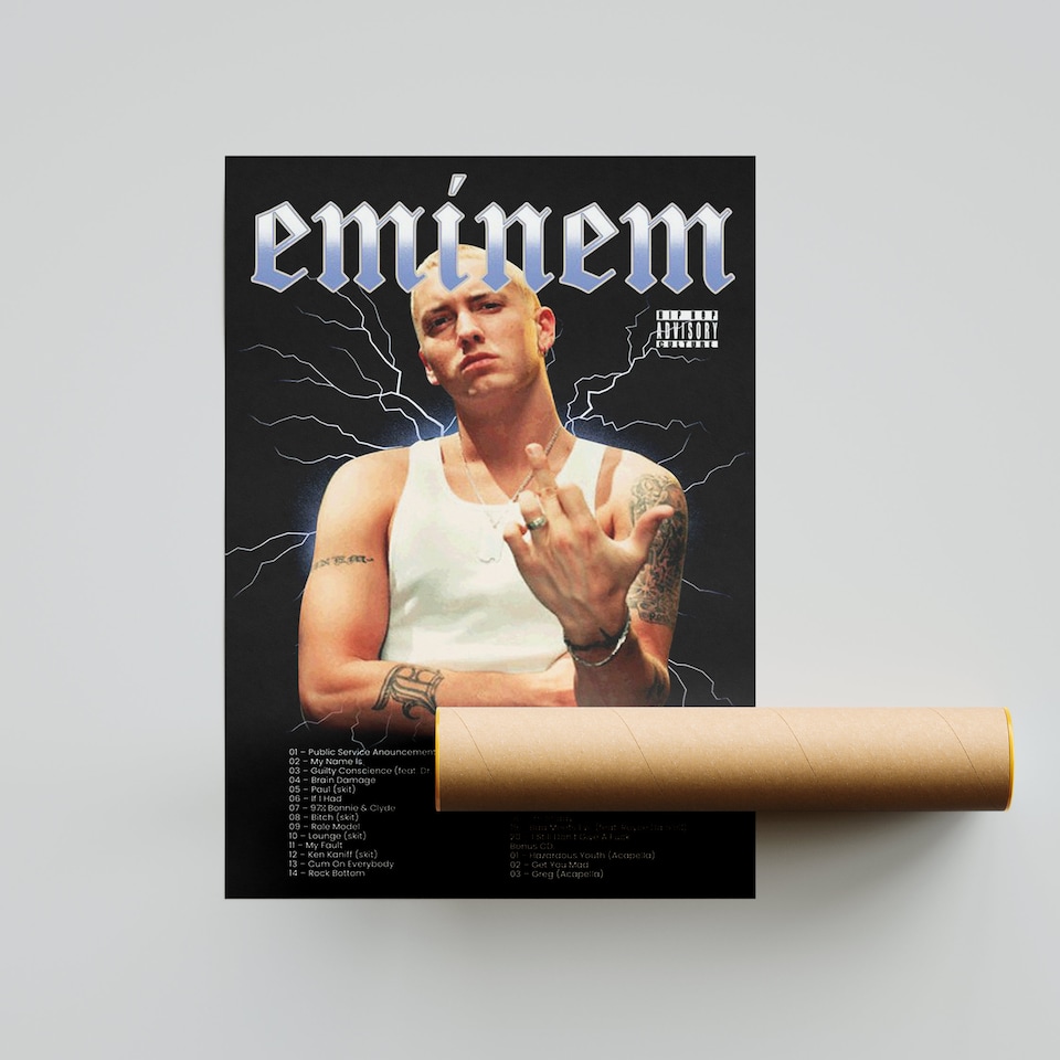 Eminem Posters, Wall Decor Poster| Music Poster sold by Nute Gunray ...