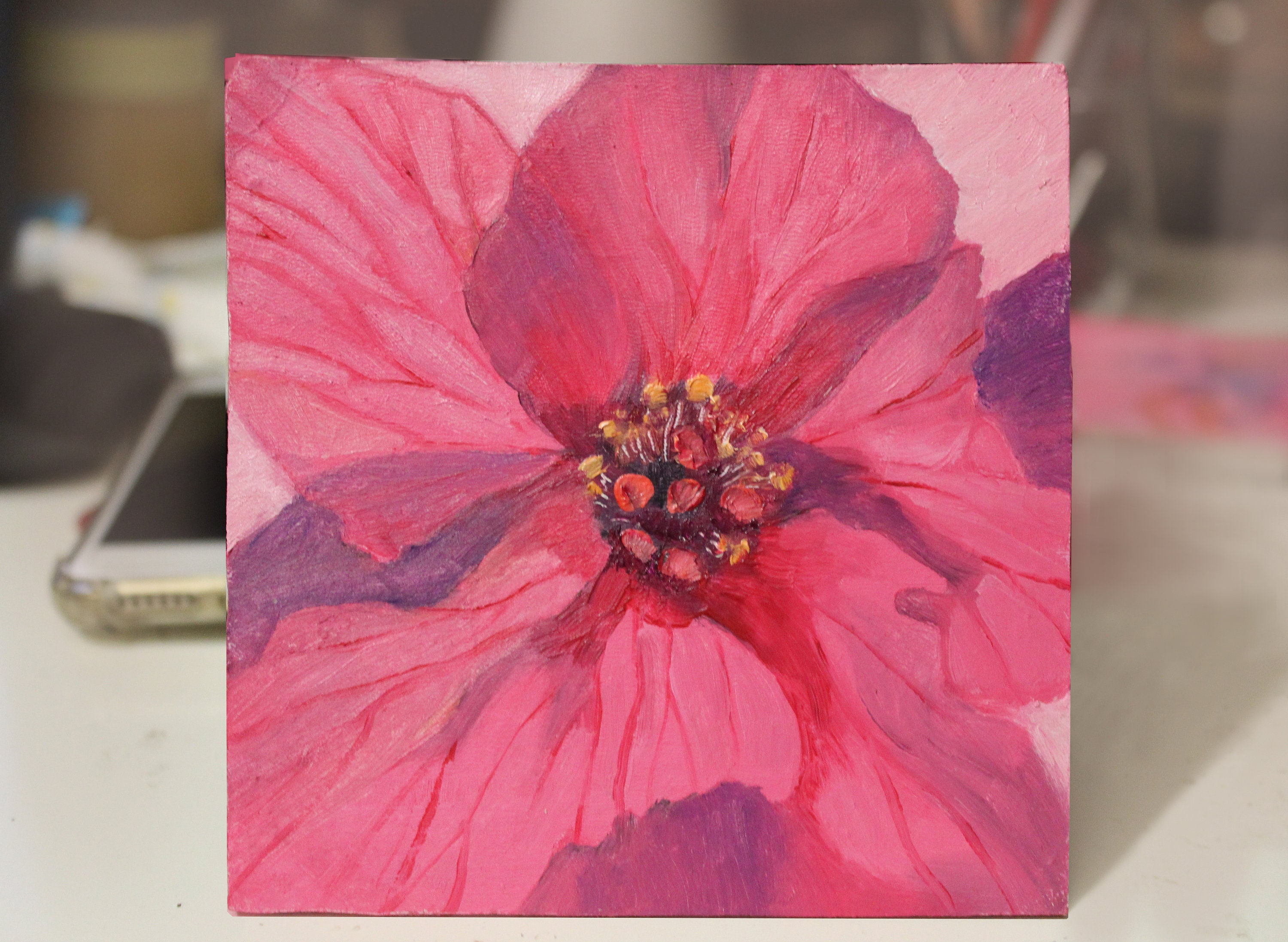 Small Size Original Paintings on Hardboard, Hand Painted, Tiny Art ...