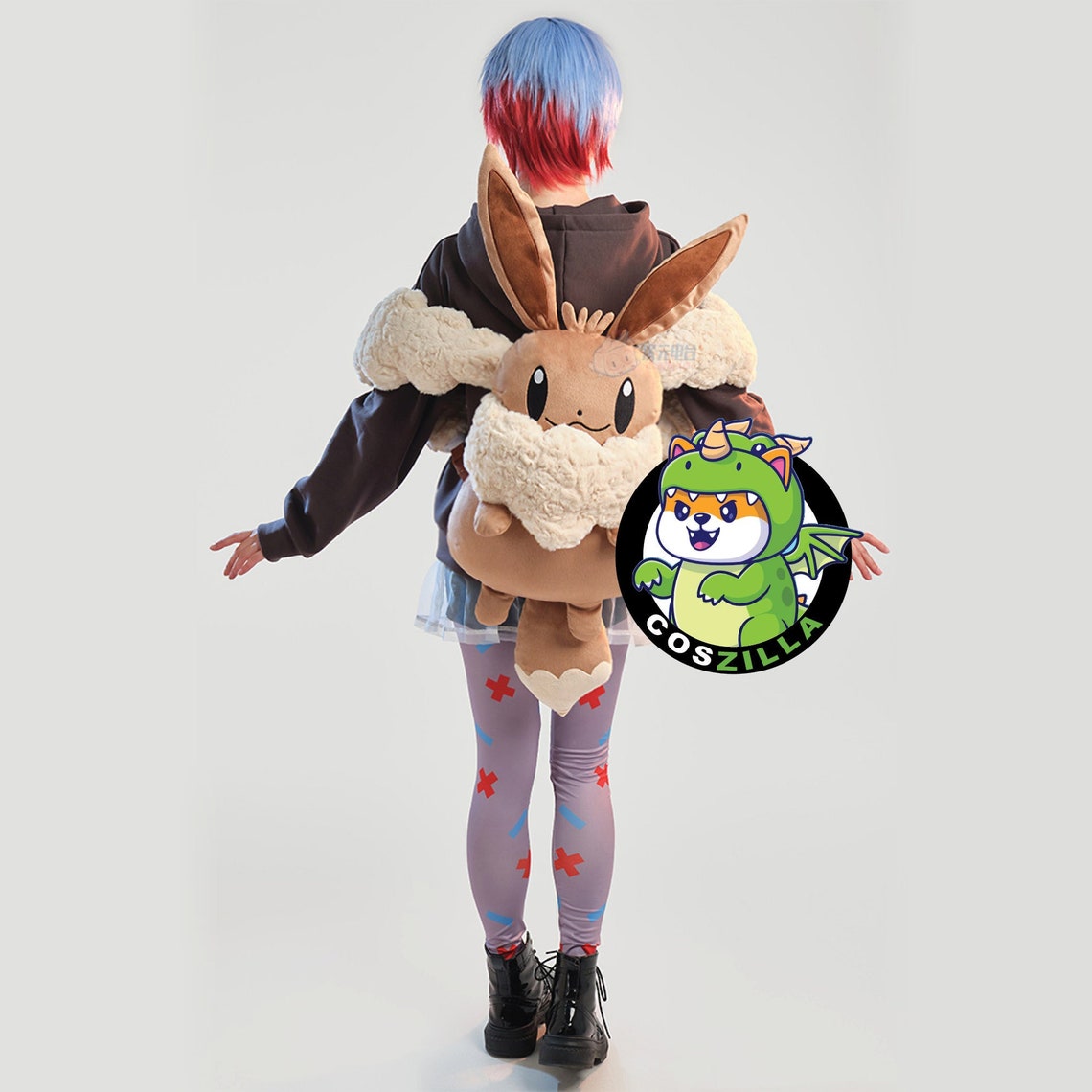 Penny's Eevee Backpack Eevee Life Size Bag Eevee - Etsy