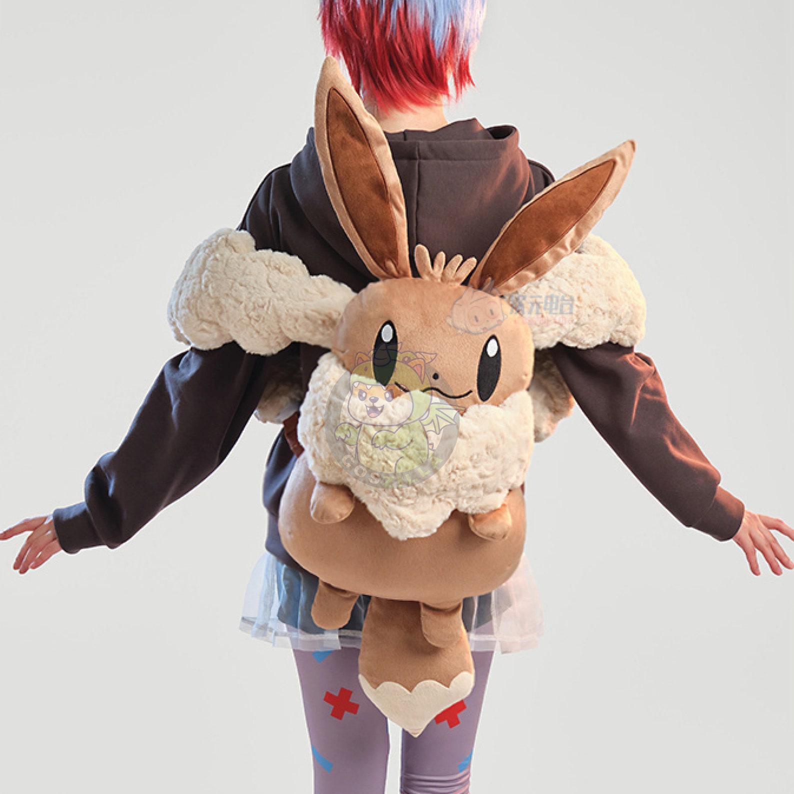 Penny's Eevee Backpack Eevee Life Size Bag Eevee - Etsy