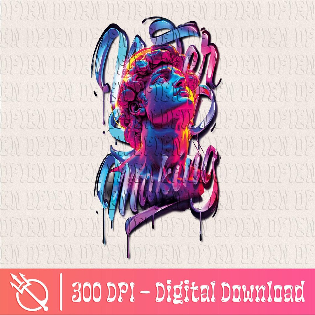David Statue PNG | Modern Renaissance Art Style | Digital Download ...