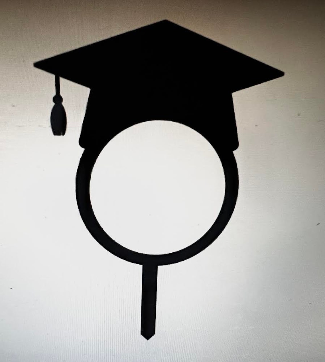 Grad Cap Cake Topper Blank SVG - Etsy