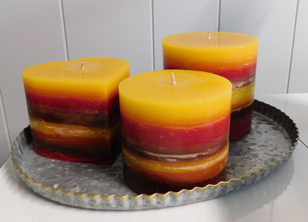 Layered Cold Pour Unscented Candles - Etsy