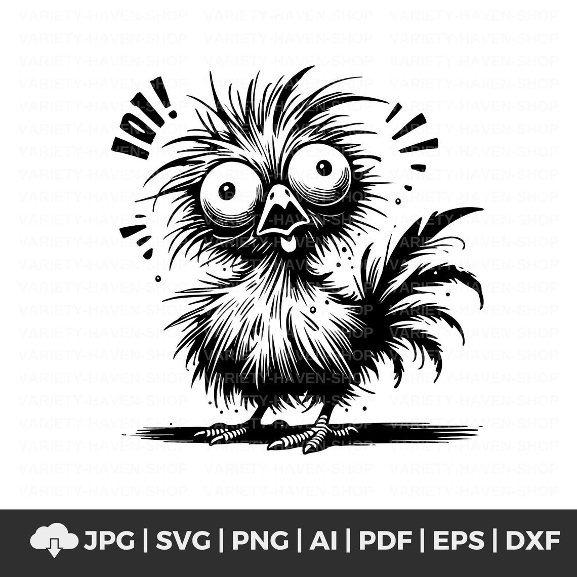 Angry Chicken Svg, Crazy Chicken Svg, Funny Chicken Silhouette, Chick ...