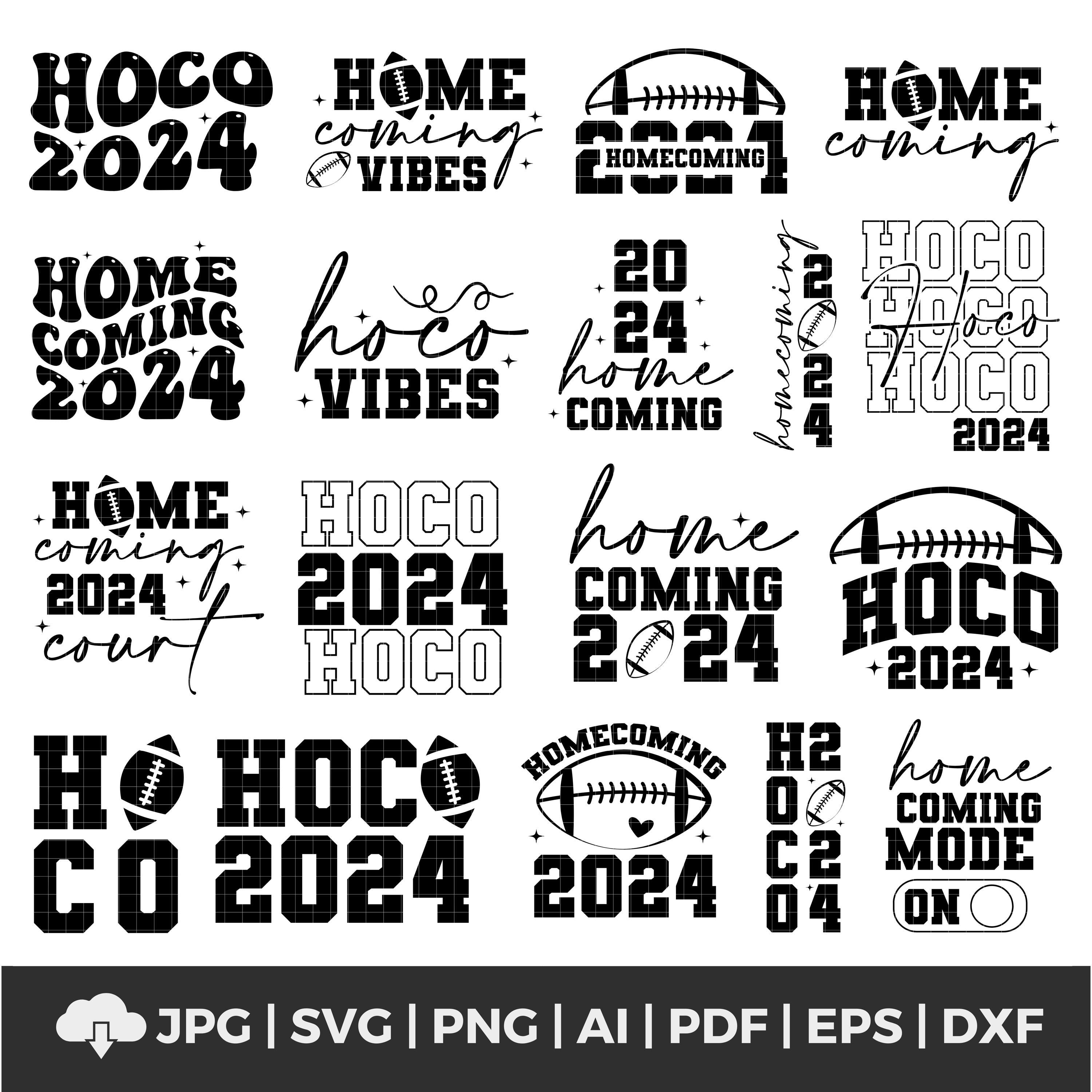 Homecoming 2024 Svg Bundle, Football Svg, Football High School Svg Png ...