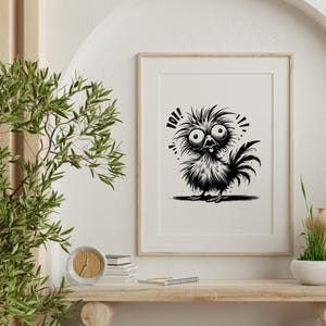 Angry Chicken Svg, Crazy Chicken Svg, Funny Chicken Silhouette, Chick ...